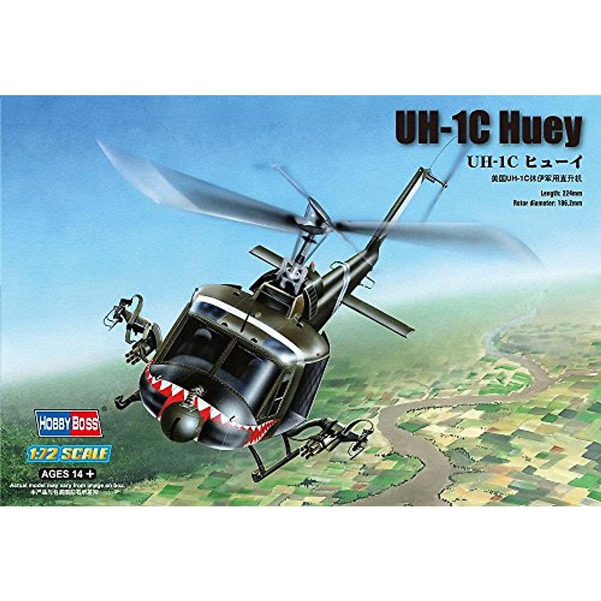Hobby Boss UH-1C Huey Helicopter Model Building Kit