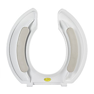 Big John Toilet Seat 2445263-3W Open Front with Cover Bariatric Toilet Seat, White