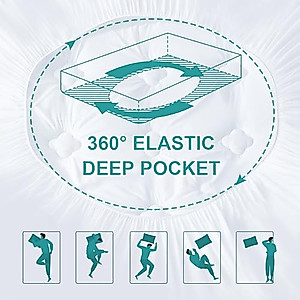 Hansleep Memory Foam Mattress Pad Twin XL, Pillow Top Mattress Topper Twin XL for College Dorm Room Essentials, Breathable Mattresses Cover for Back Pain Relief, 39" x 80", Light Grey