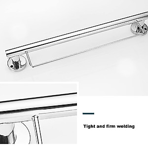 WYZDCP Bathroom Grab Handle with Tower Rail, 304 Stainless Steel Safety Non-Slip Grab Bar for Shower Bathrooms Kitchens,Elderly Kid Senior Assist Bath Handle