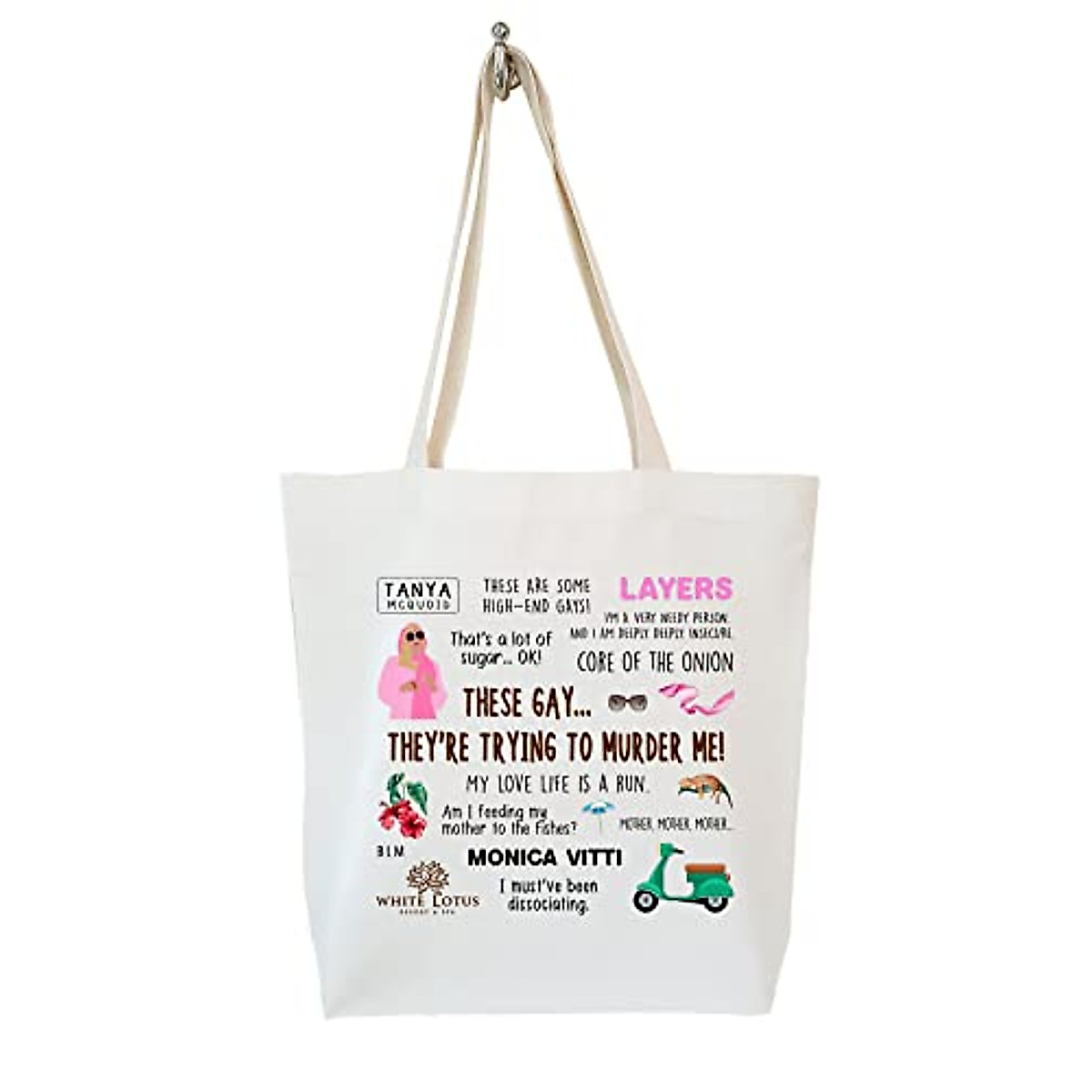 These Gays They're Trying To Murder Me White Lotus Tanya Quotes White Lotus Merch Tote Bag Gifts