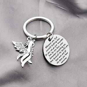 TIIMG Rising Phoenix Nspirational Gifts Phoenix Keychain New Beginning Jewelry Gift For Women Wife Lover (Phoenix whenever)