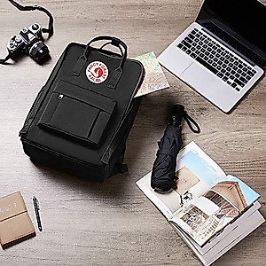 KALIDI Casual Backpack for Women, 15 Inches Laptop Classic Backpack Camping Rucksack Travel Outdoor Daypack College Bag, Black