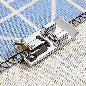 TISEKER Overlock Overcast Presser Foot Fits for All Low Shank Snap-On Singer, Brother, Babylock, Janome, Kenmore, White, Juki, New Home, Simplicity, Elna and More Sewing Machine