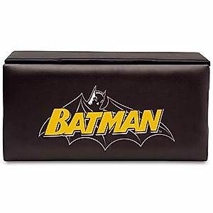 Delta Children DC Comics Batman Upholstered Storage Bench for Kids | Perfect for Bedrooms/Playrooms/Living Rooms | Features Fun Graphics of Batman