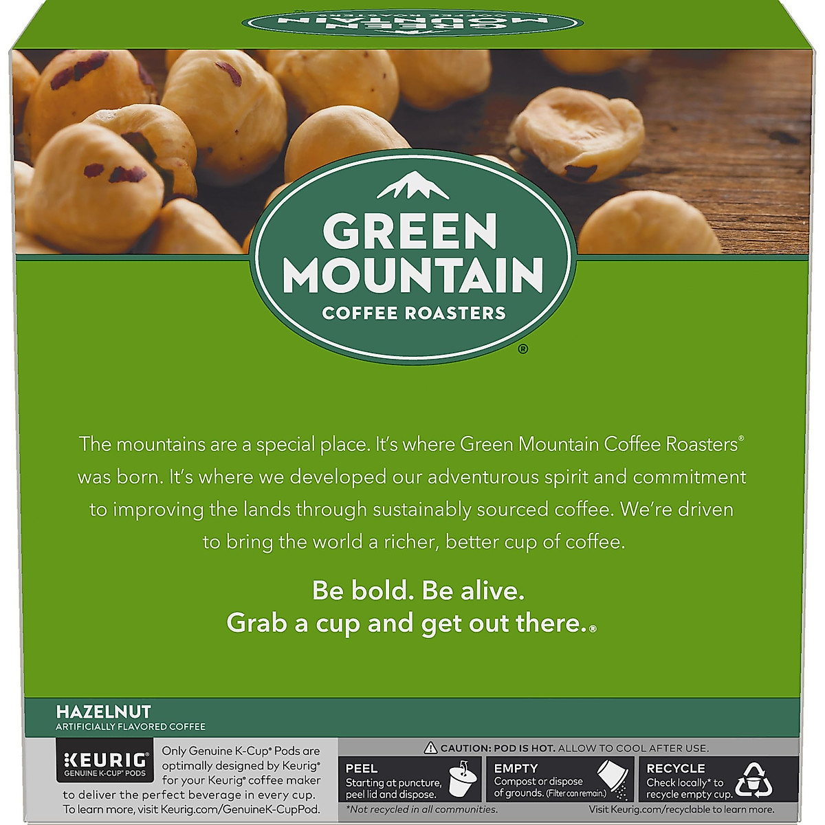 Green Mountain Coffee Hazelnut Keurig Single-Serve K-Cup Pods, Light Roast Coffee, 32 Count
