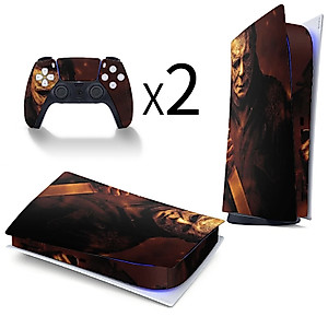Skin Sticker Decal Cover Halloween Michael Myers for Skins for Switch Controller Console and Controllers (Digital Edition)