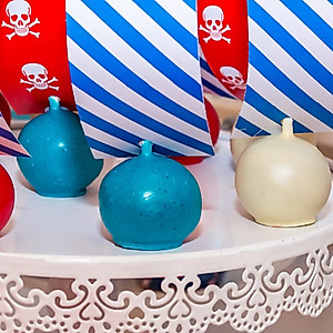 TOPZEA Set of 3 Cake Stands, 8" & 10" & 12" Round Cupcake Display Metal Dessert Cake Holders for Weddings, Birthday Party, Baby Shower, Anniversary, White