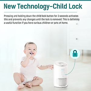 Slevoo Air Purifiers for Bedroom Pets in Home, 2024 New Upgrade H13 True HEPA Air Purifier with Fragrance Sponge, Effectively Clean of Dust, Smoke, Pets Dander, Pollen, Odors, Black, 2 Packs, White