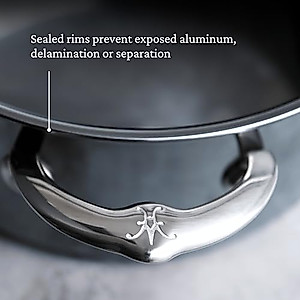 Hestan - NanoBond Collection - Stainless Steel Titanium Sauté Pan, Induction Cooktop Compatible, 5 Quart