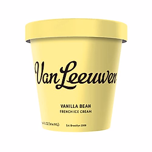 Van Leeuwen Premium Vanilla Bean French Ice Cream, 14 oz (Frozen)