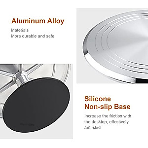 12'' Cake Stand, Cake Spinner Cake Decorating Supplies, Round Decorating Turntable Revolving Aluminum Table Holder Baking Display Tray Plate Tools Accessories for Birthday Wedding Party