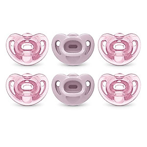 NUK Comfy Pacifiers, 0-6 Months, 6 Pack
