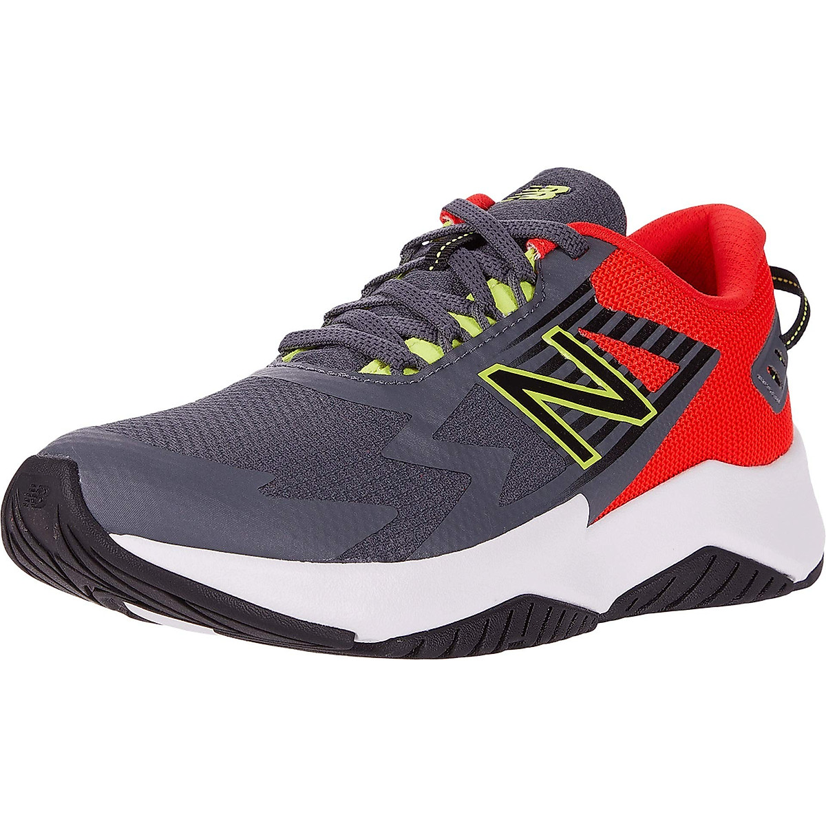 New Balance Kids Boy's Rave Run v1 (Little Kid/Big Kid) Lead/Neo Flame 2.5 Little Kid M