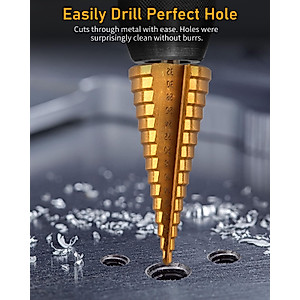 ZORUNNA 34 Pcs Woodworking Chamfer Drilling Tools Including 6 Countersink Drill Bit Set, 7 Countersink Drill Bit, 8 Plug Cutters for Woodworking, 3 Step Drill Bit and 8 Drill Stop Bit Collar Set.