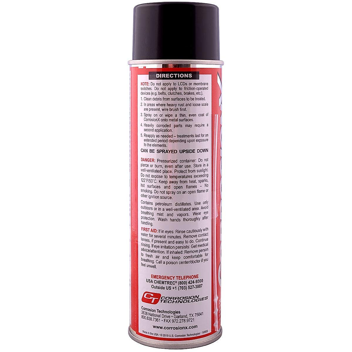 CorrosionX Corrosion Technologies 90102 (16 oz aerosol) – Multi-Purpose Lubricant, Penetrant, Rust and Corrosion Preventative | Industrial Strength | Marine Grade | Cleans Lubricates Protects