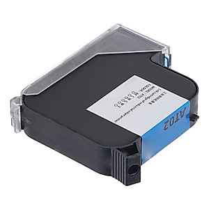 Fafeicy Handheld Inkjet Printer Cartridge, AT02 42ML Handheld Inkjet Printer Cartridge, Quick Dry 25.4mm Black Coding Cartridge, for, Desktop Photo Printers