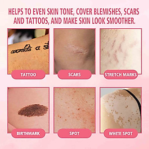 BodyBlendz Body Makeup Waterproof Foundation, Leg And Body Makeup Waterproof Foundation Covers Up Scar Blemishes Spots, Foundation With High Coverage, Long-Lasting, Evens Skin Tone (1PC)