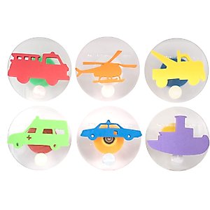 READY 2 LEARN Giant Stampers - Emergency Vehicles - Set of 6 - Easy to Hold Foam Stamps for Kids - Arts and Crafts Stamps for Displays, Posters, Signs and DIY Projects