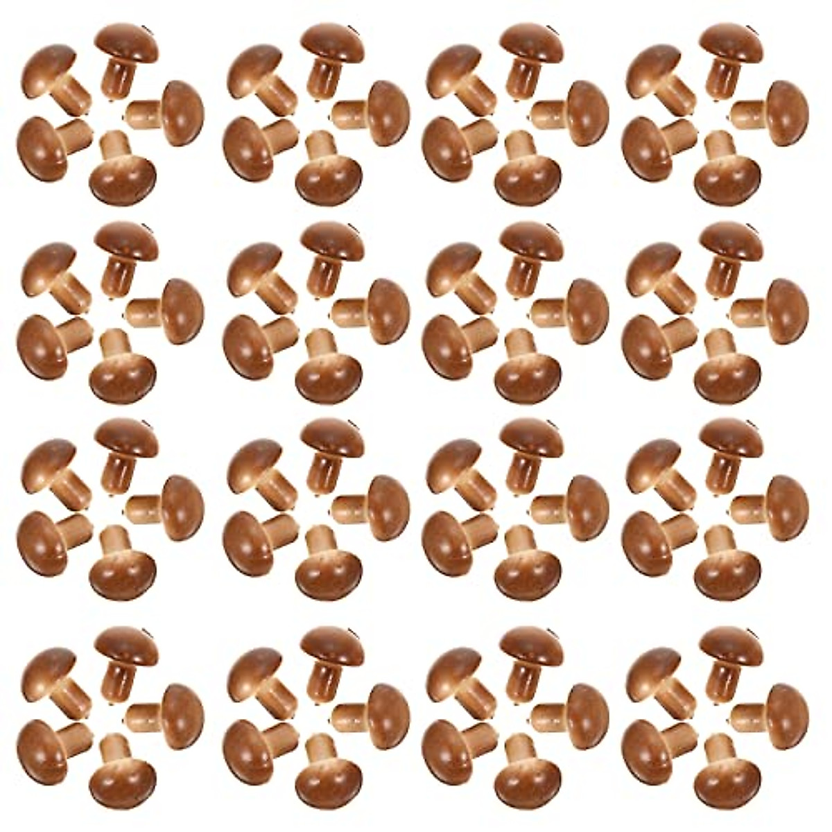 NOLITOY 50PCS Miniature Mushrooms Decorations Fairy Garden Miniature Mushroom Mini Mushrooms Figurines Micro Landscape Plant Pot Bonsai Cake Decor