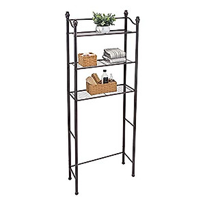 Organize It All 3 Tier Over The Toilet Bathroom Storage Space Saver - Oil Rubbed Bronze (17571W1P)