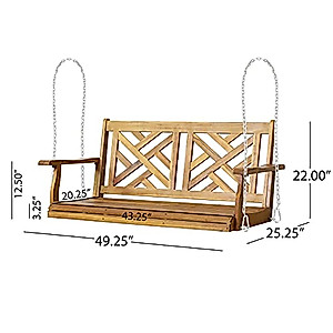Christopher Knight Home Alejandro Porch Swing, Teak