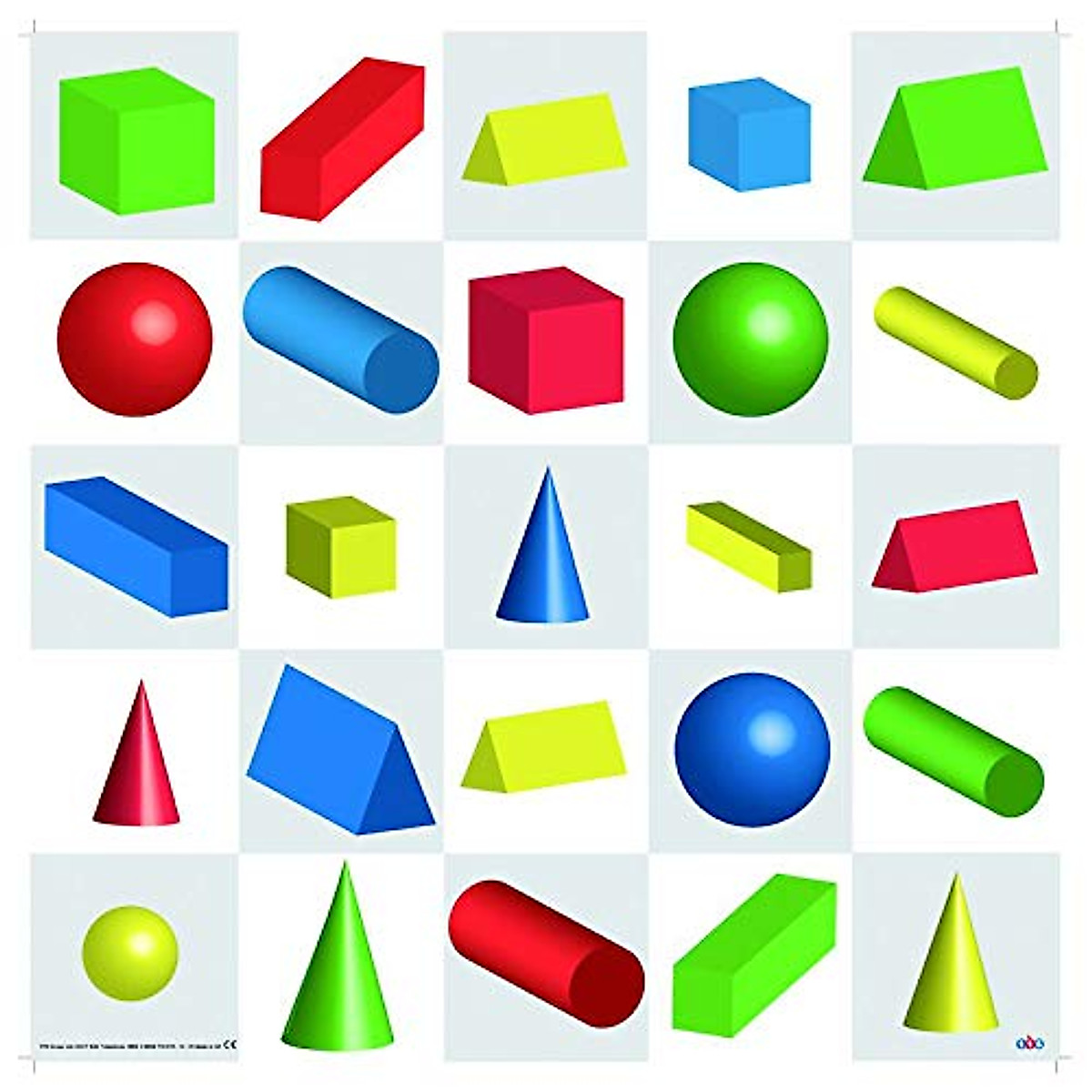 TTS 3D Shapes Mat for Bee-Bot and Blue-Bot. Model: IT01075