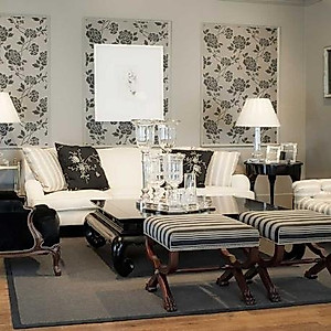 SAFAVIEH Natural Fiber Collection 2' x 3' Charcoal / Charcoal NF441D Border Sisal Accent Rug