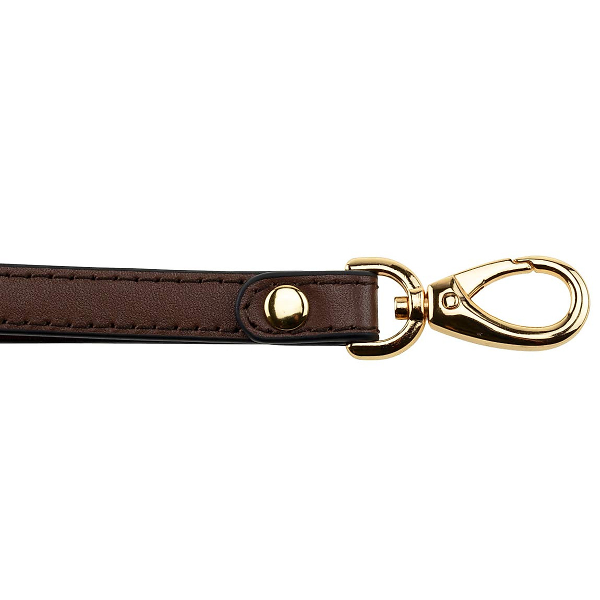 Allzedream Wristlet Strap Genuine Leather Replacement Clutch Purse Key Wrist Lanyard (Dark Brown)