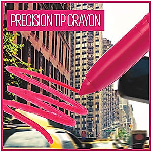 Maybelline Super Stay Ink Crayon Lipstick Makeup, Precision Tip Matte Lip Crayon with Built-in Sharpener, Longwear Up To 8Hrs, Accept A Dare, Wine Pink, 1 Count