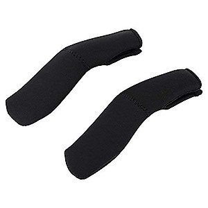 2Pcs/Pair Baby Stroller Armrest Cover, Removable Zipper Crossbar Elastic Dust-Proof Protector Sleeve for Pushchair Pram, Black