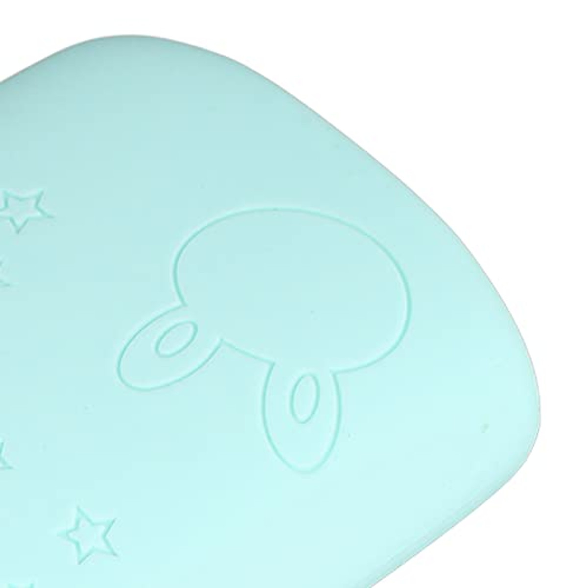 Silicone Hot Water Bottle, Beautiful Microwave Heating, Explosionproof, High Temperature Resistant, Hot Compress Hot Water Bottle (Blue)