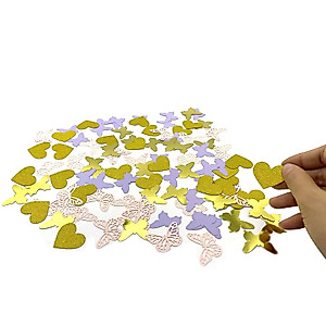 100PCS Butterfly Table Confetti,Butterfly Birthday Decorations for Bridal Shower Baby Shower Wedding Butterfly Party Decor