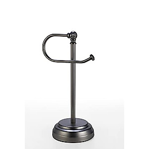 SunnyPoint Heavy Weight Classic Decorative Metal Fingertip Towel Holder Stand for Bathroom, Kitchen, Vanity and Countertops. (Black Nickel, 13.375" x 5.5 x 6.75 INCH)