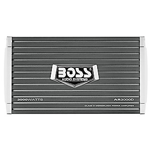 BOSS Audio Systems AR3000D Class D Car Amplifier - 3000 Watts, 1 Ohm Stable, Digital, Monoblock, Mosfet Power Supply