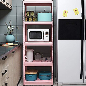 Lomani 5-Shelf Adjustable Utility Shelf, Storage Rack, Organizer Shelf-PK