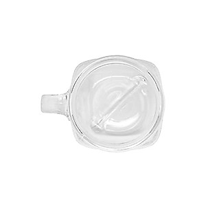 G.E.T. Shatterproof Plastic Mason Jars Style Drinking Glasses with Handles, 16 Ounce, 5" Tall, Clear (Set of 4)