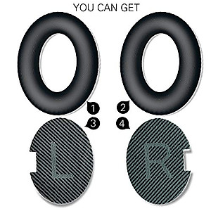 Bose Headphones Replacement Ear Pads for QuietComfort QC35/35ii/25/2/15 Ear Cushions for QC35 QC35ii QC25 QC2 QC15 Ae2 Ae2i Ae2w Sound True & SoundLink (Around-Ear Series Only)