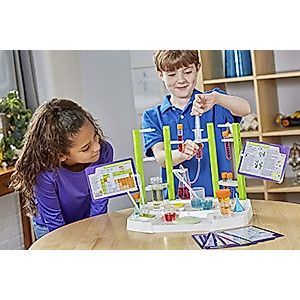 Thames & Kosmos Ooze Labs Chemistry Station Science Experiment Kit, 20 Non-Hazardous Experiments Including Safe Slime, Chromatography, Acids, Bases & More, Multi-color