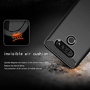 Osophter for LG K51 Case,LG Reflect Case,LG Q51 Case Shock-Absorption Flexible TPU Rubber Protective Cell Phone Cover for LG K51(Black)