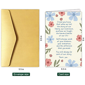 Chenive Thank You Card for Doctor Nurse, Appreciation Card for Hospital Medical Staff, Appreciation Gifts for Men Women, You Will Always Be Part Of Our Story