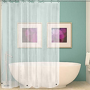 Paper Towel Holder Countertop Transparent, with 3 Magnets PEVA Transparent Shower Curtain, Heated Towel Rack Transparent