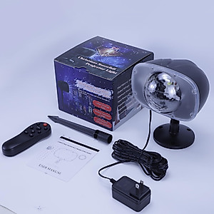 Christmas Snowfall Projector Lights,FLEVO Waterproof Snowfall LED Light Projector,Outdoor Indoor Snow Lighting Projector with Dynamic Snow Effect for Home, Garden, Party, Halloween, Landscape Decor