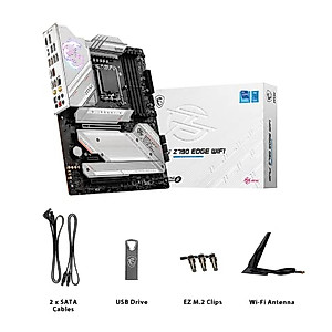 MSI MPG Z790 Edge WiFi Gaming Motherboard (Supports 12th/13th Gen Intel Processors, LGA 1700, DDR5, PCIe 5.0, M.2, 2.5Gbps LAN, USB 3.2 Gen2, Wi-Fi 6E, ATX)