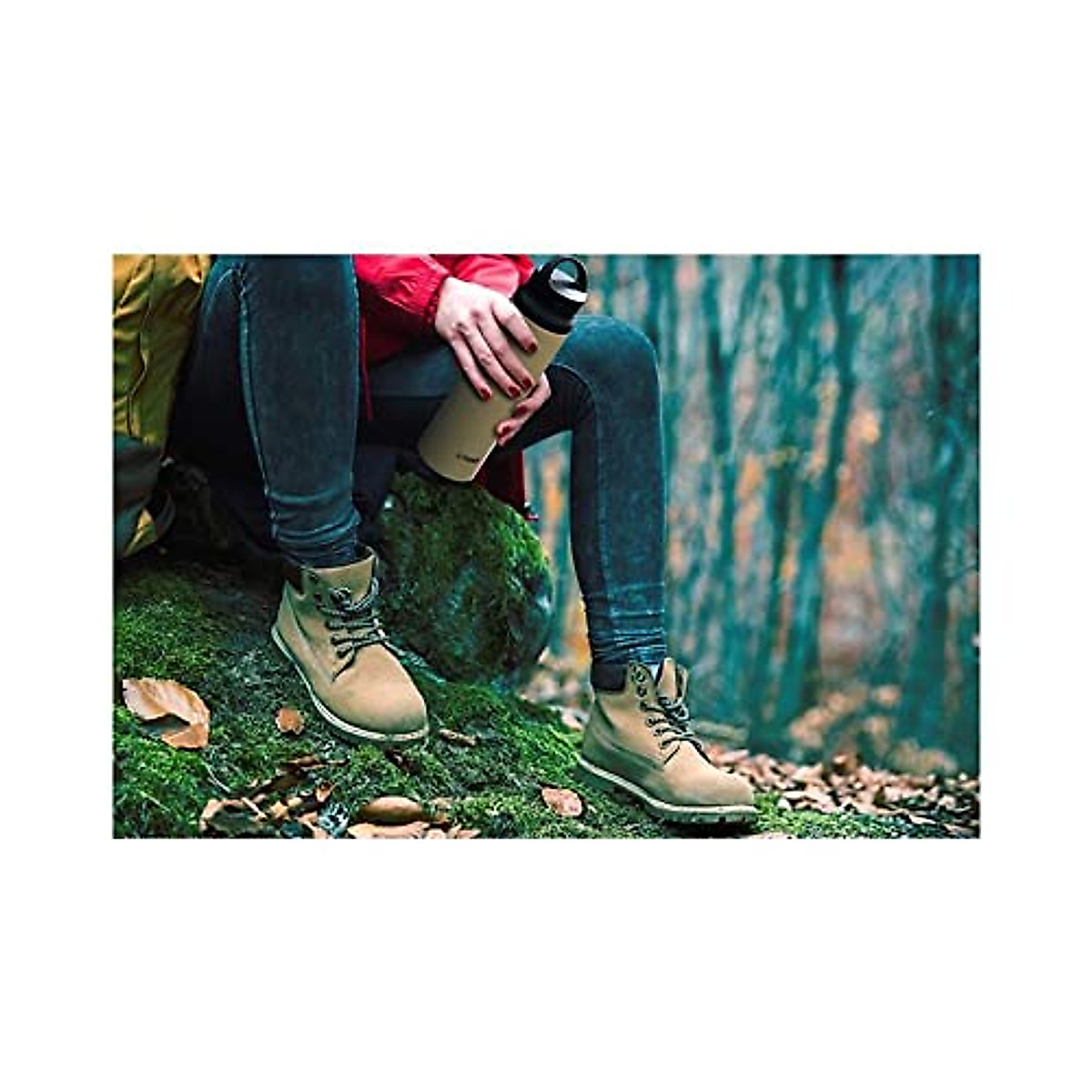 Tiger Corporation Stainless Steel Vacuum Insulated Bottle with Handle, 27-Ounce, Beige, MCZ-S080