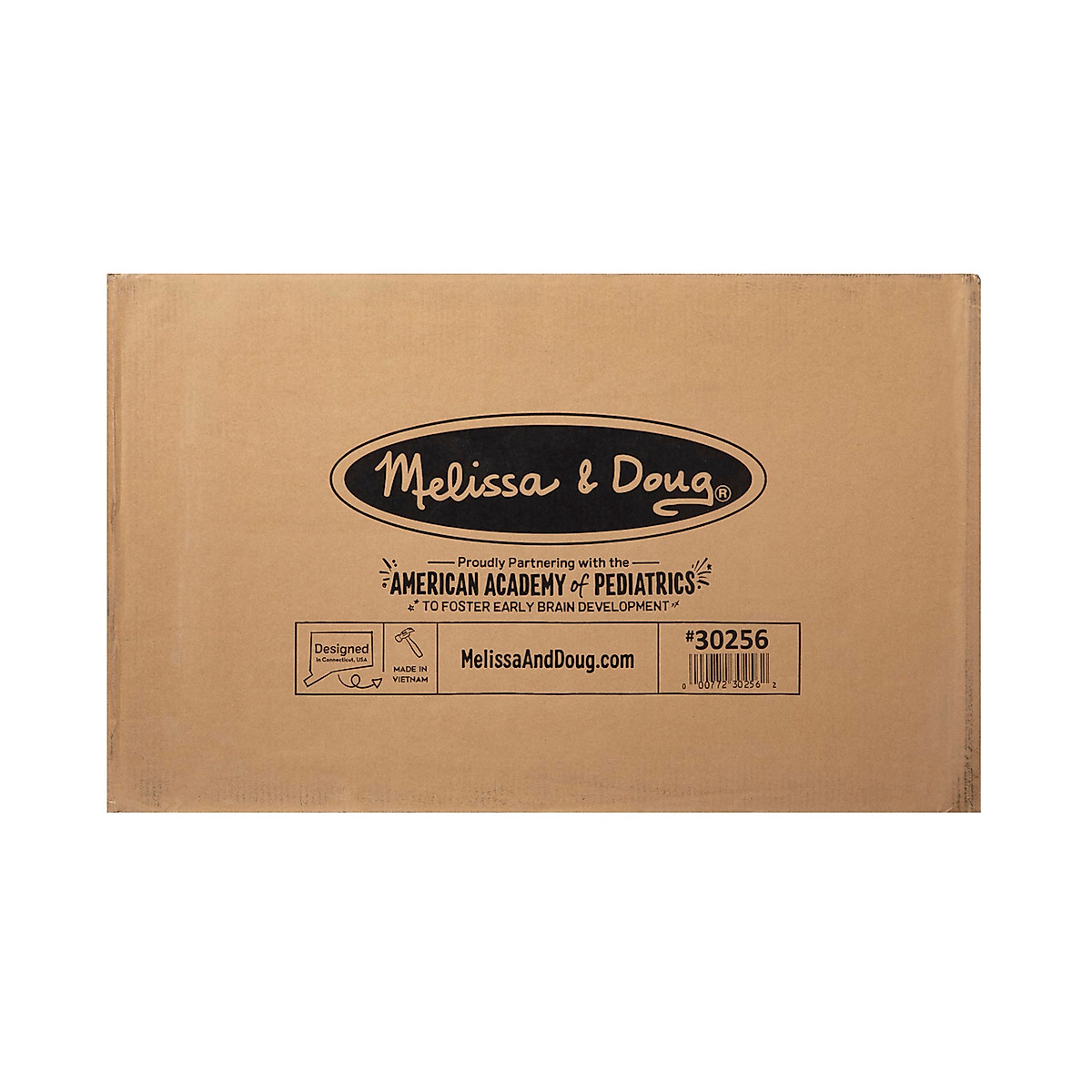 Melissa & Doug Wooden Toy Chest - Gray Furniture for Playroom