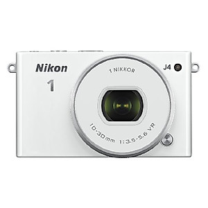 Nikon 1 J4 Digital Camera with 1 NIKKOR 10-30mm f/3.5-5.6 PD Zoom Lens (White) (Discontinued by Manufacturer)