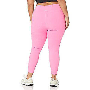 Amazon Essentials Women's Active Sculpt Mid Rise Full Length Legging (Available in Plus Size), Bright Pink, Small