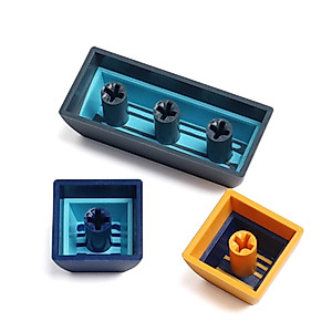 108 Key Mechanical Keyboard 159 Keys Blue Grey Yellow ABS Keycaps for Mechanical Gaming Keyboard SA Profile (Color : Keycaps)