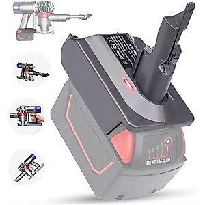 EID Dyson V7 Adapter for Milwaukee M18 18V Lithium Battery Converter to Replace for Dyson V7 Battery,for Milwaukee M18 Battery Use for Dyson V7 Series Cordless Stick Vacuum Cleaner (Adapter Only)…